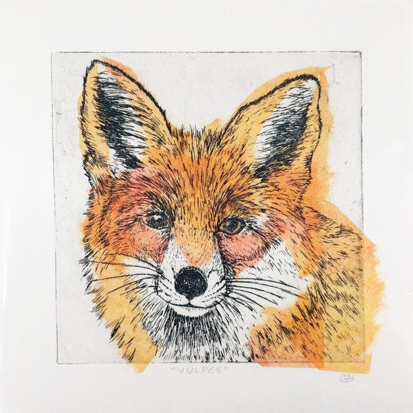 Fox Etching - Print Witchery